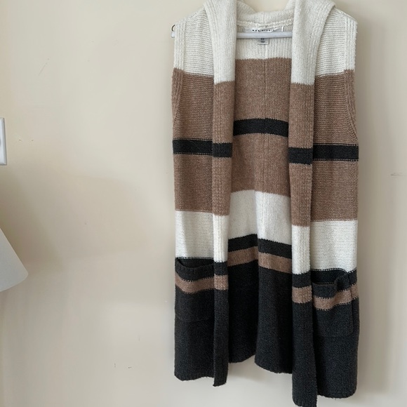 Max Studio | Sweaters | Max Studio Long Cardigan Sweater Cream Tan And ...